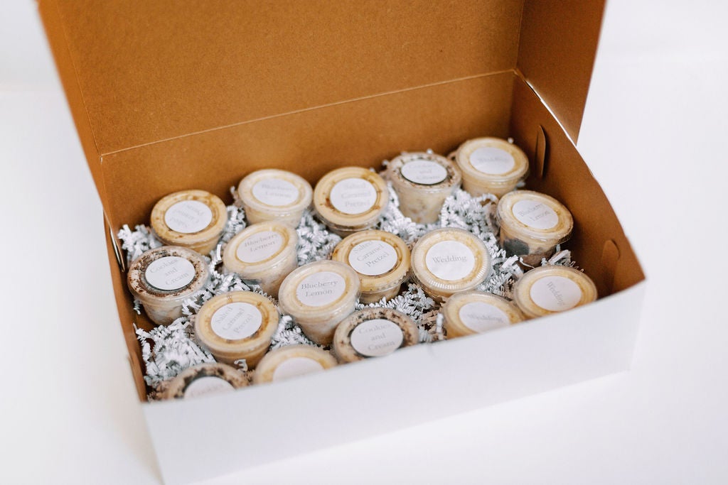 Mini Cake Cup Sampler Box (One Dozen) | Daughters Baking